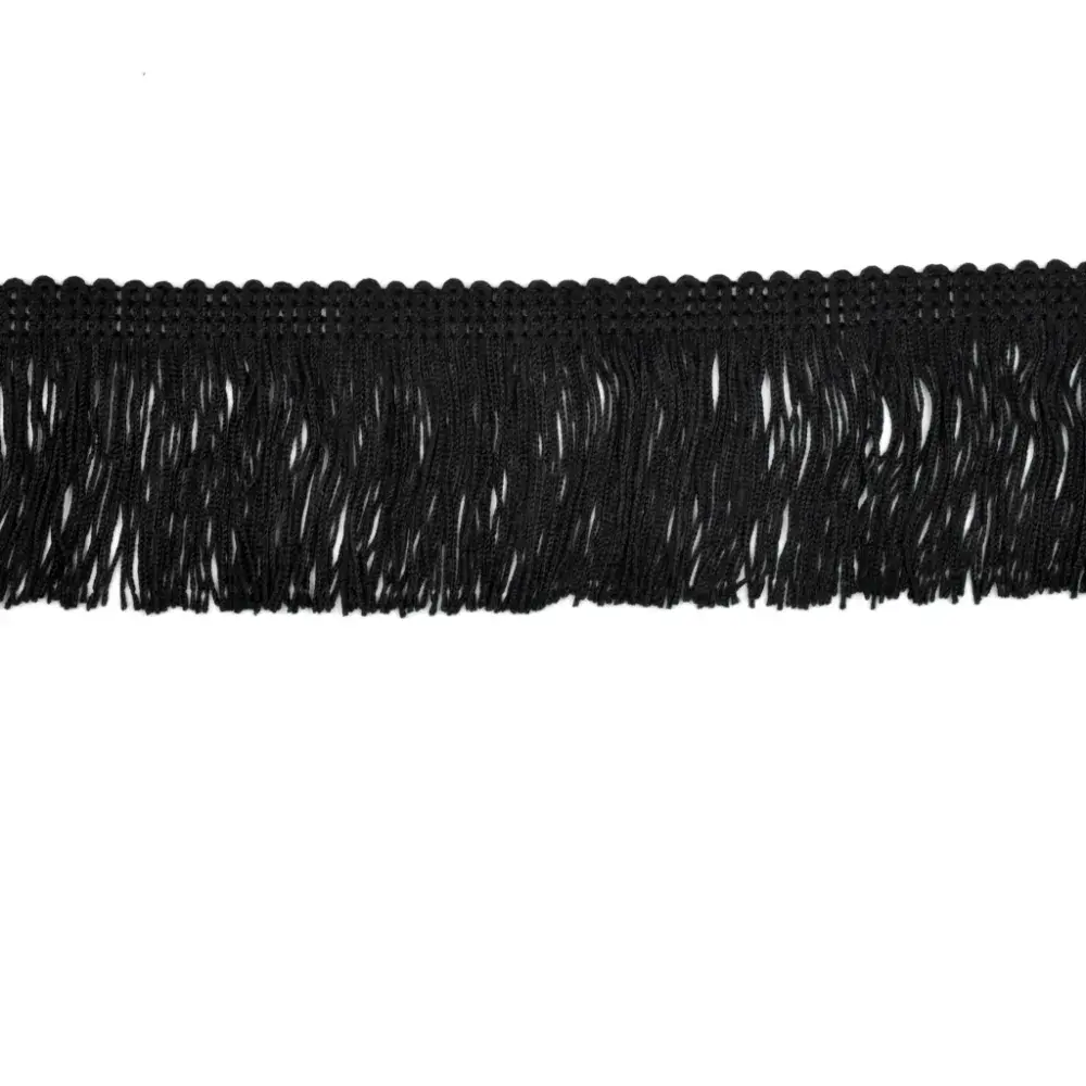 Dannells Chainette Fringe - Black 50mm