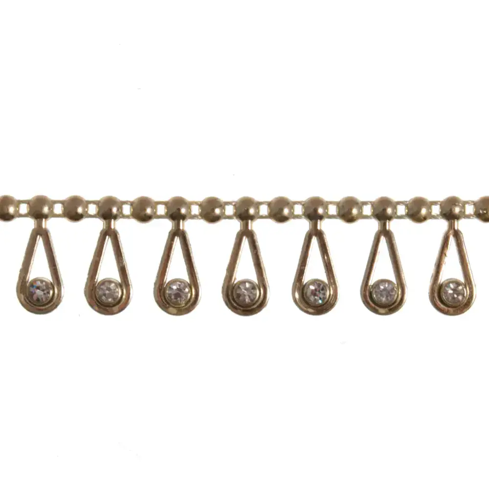 Diamante Trim - 16mm- Gold - 9mtrs