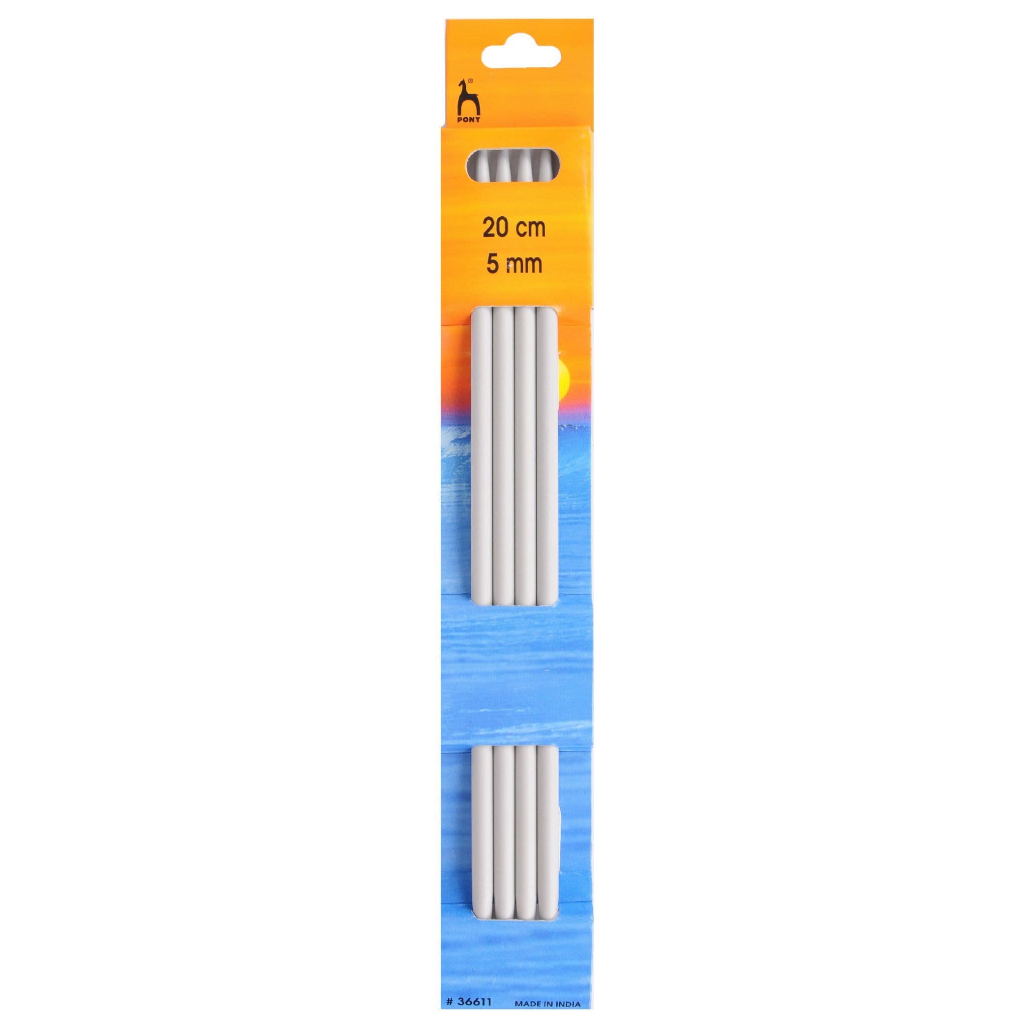 Double-Ended Knitting Pins - Set of Four 20cm x 5 00mm