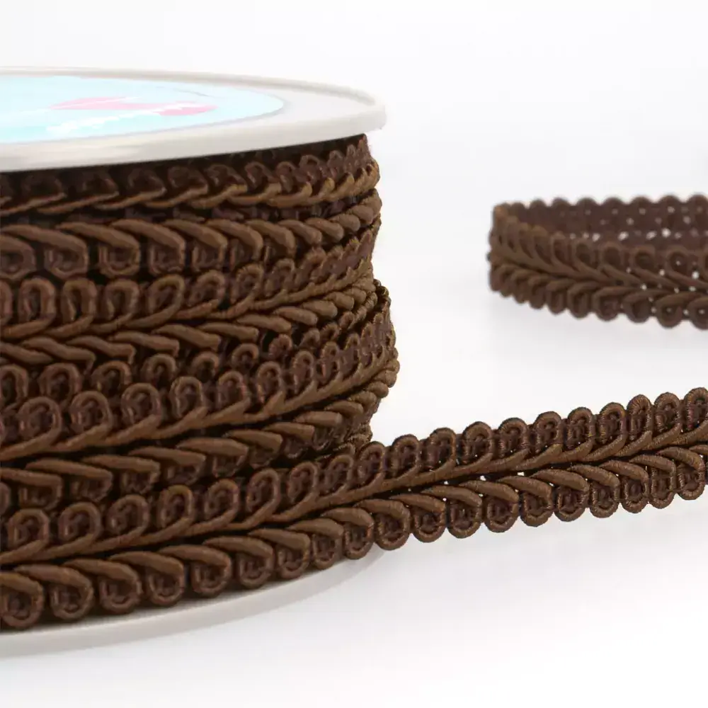Gimp Braid Trim | Brown | 20m x 15mm | Dannells