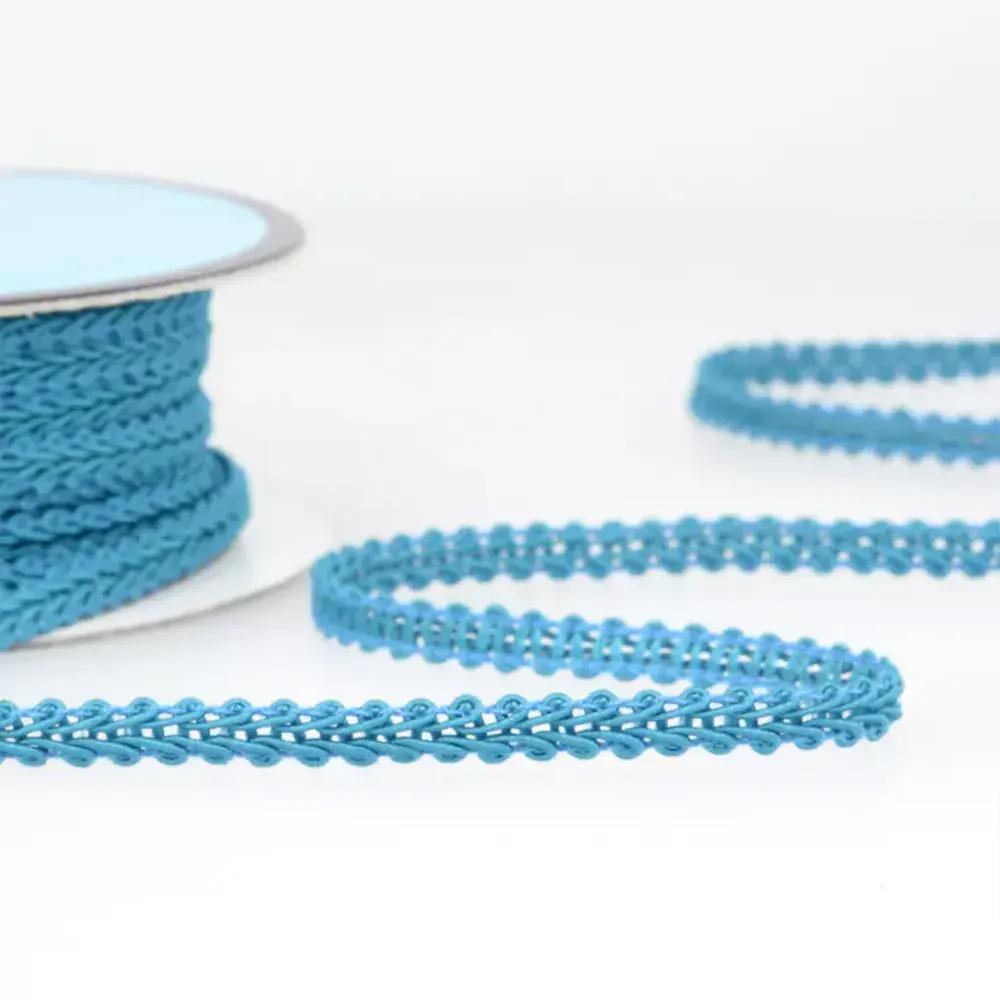 Gimp Braid Trim | Turquoise Blue | 25m x 6mm | Dannells