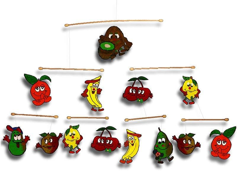 Hanging Mobile Kit Black - 8 Pieces Arms Item No 15129