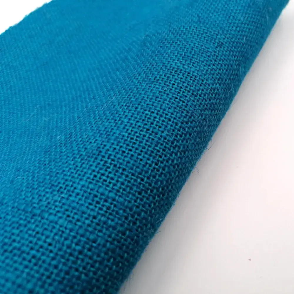 Azure Blue Hessian Fabric | 120cm Width