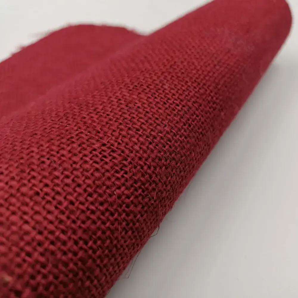 Claret Red Hessian Fabric | 120cm Width