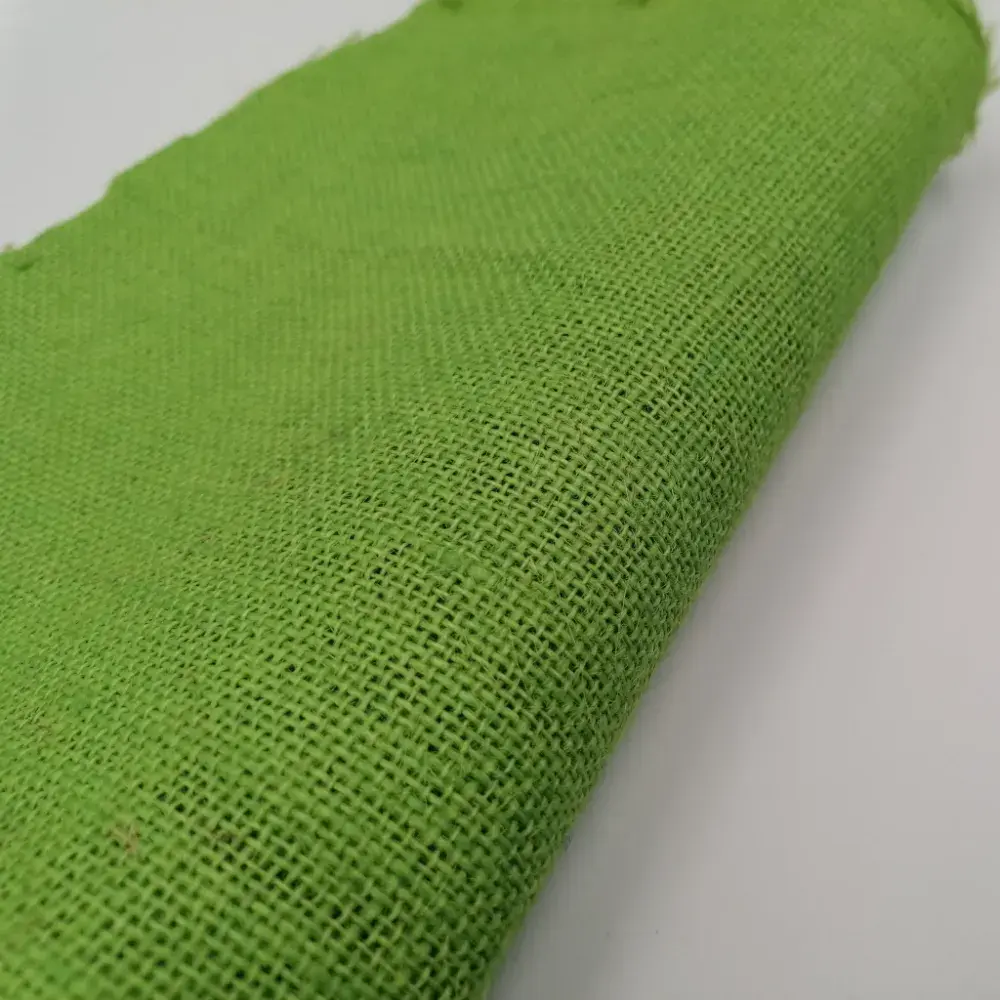 Lime Green Hessian Fabric | 120cm Width