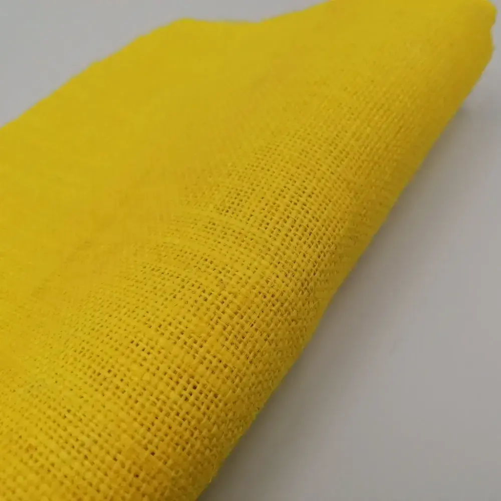 Saffron Yellow Hessian Fabric | 120cm Width