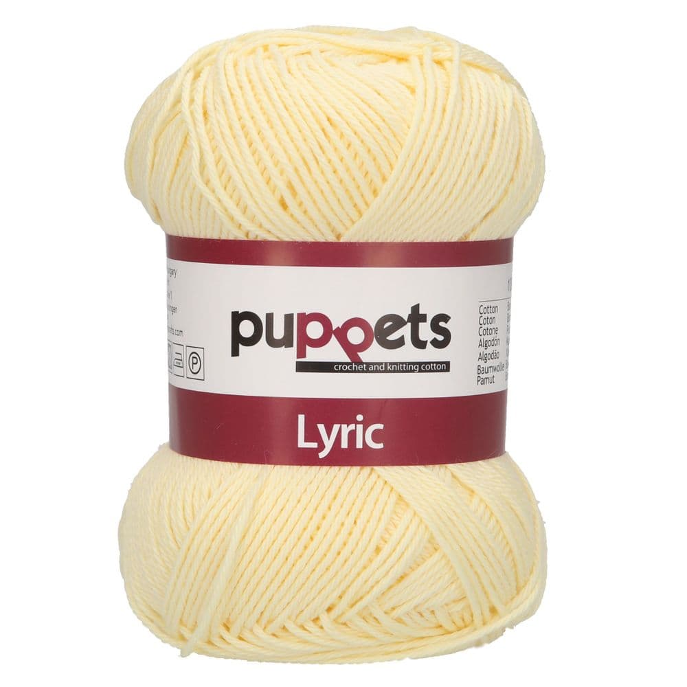 Knitting Yarn - Pale Yellow 50g 150m
