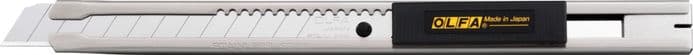 Olfa Ultra Stainless Steel Snap Cutter with Pocket Clip 9mm OLF/SVR2 9mm