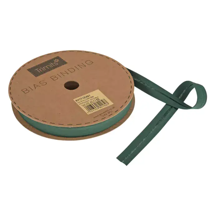 16mm Polycotton Bias Binding | Hunter | 20m