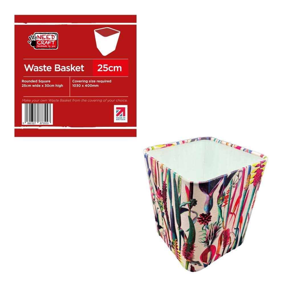 DIY Square Waste Paper Bin Kit - 25cm x 30cm