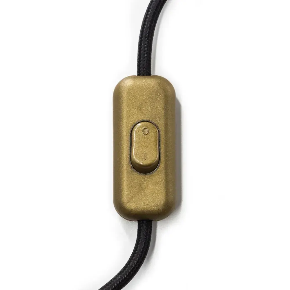 Single Pole In-Line Switch With Earth Terminal - Gold