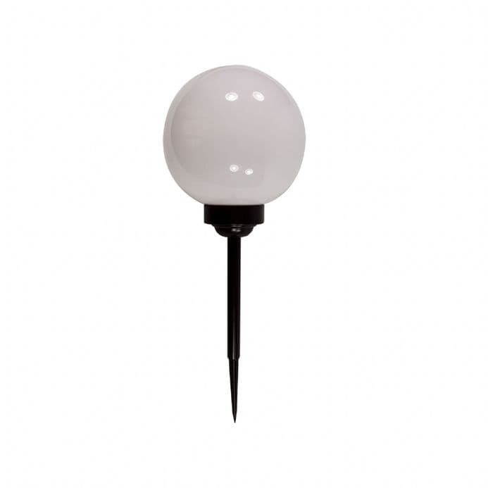 Sphere / Globe / Ball 20cm - Outdoor Solar Powered Stake Light - Black
