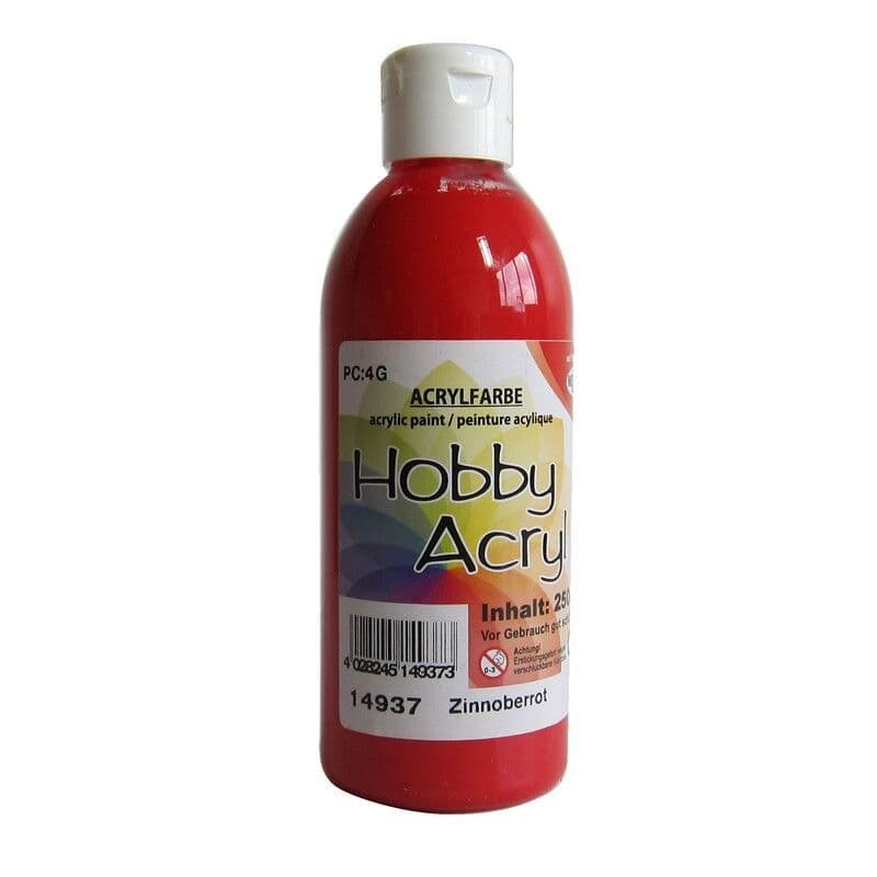 Vermilion Red Acrylic Paint - 250ml | Dannells