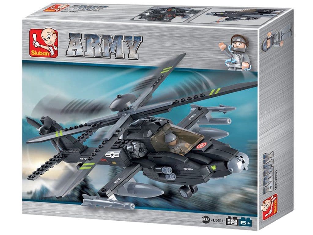 USAF Apache Helicopter B0511 bricks & blocks toys | toy&model