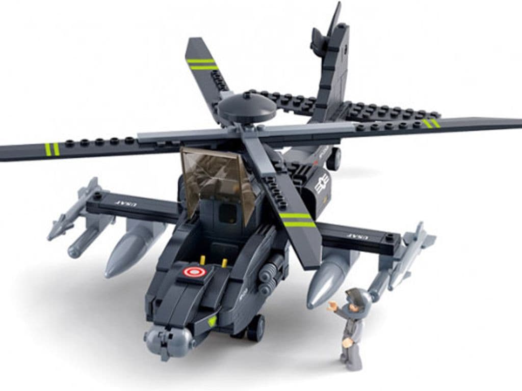 USAF Apache Helicopter B0511 bricks & blocks toys | toy&model