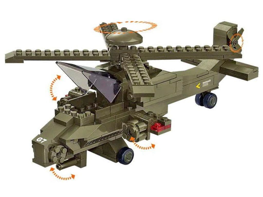 Army apache helicopter B0298 bricks & blocks toys | toy & model