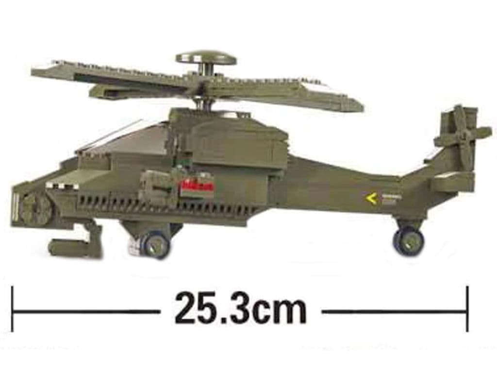Army apache helicopter B0298 bricks & blocks toys | toy & model