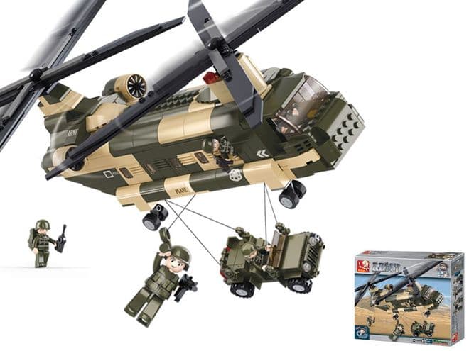 Army Chinook Helicopter B0508 | Construction & Building Toys | TOY & MODEL