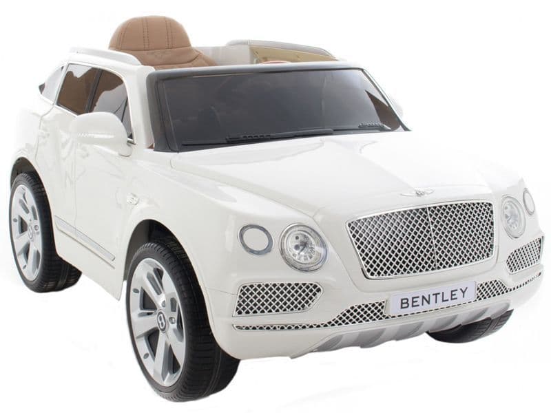 Bentley Bentayga Official Toy Car White | Kids Sit & Ride In Jeep 12v ...