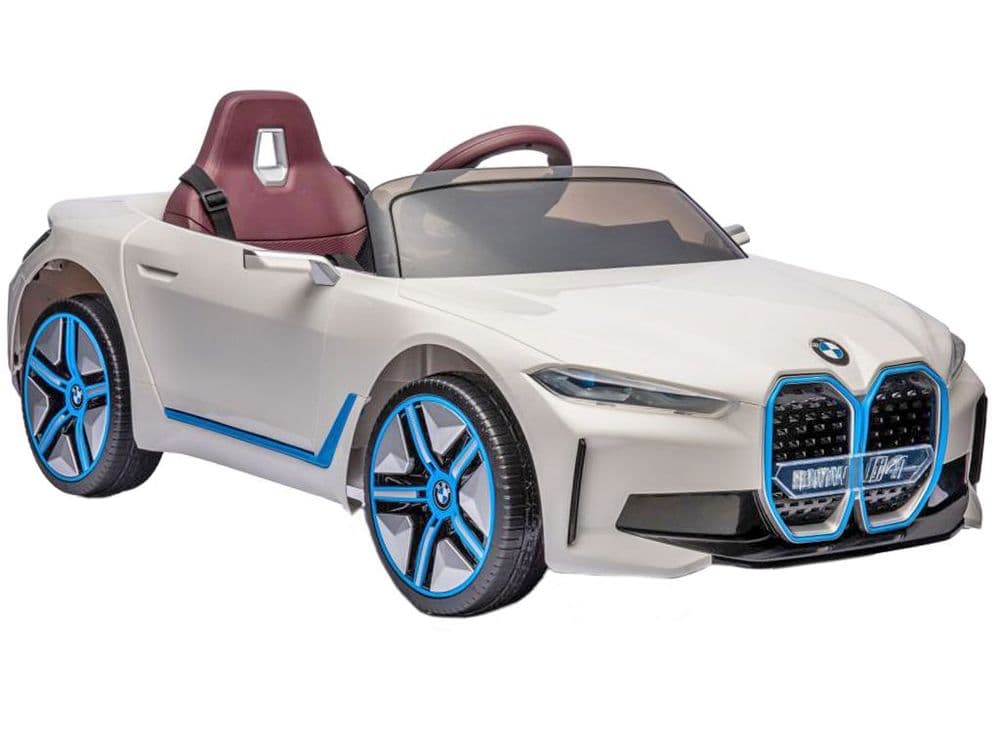 BMW i4 white 12v kids electric toy car JE1009W | Toy & Model