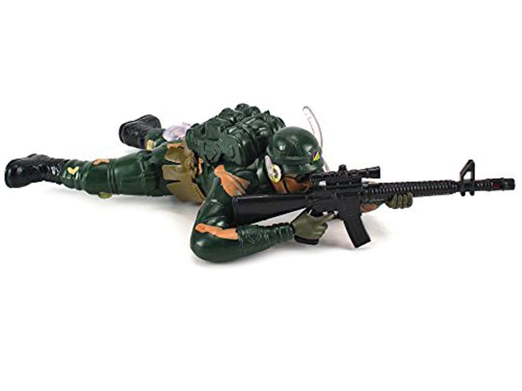 Crawling Soldier Toy | Play Military Army Figure Battery Operated | TOY ...