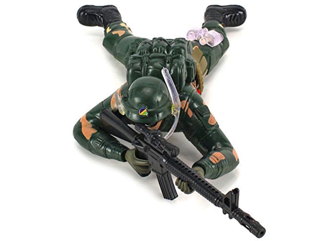 Crawling Soldier Toy | Play Military Army Figure Battery Operated | TOY ...