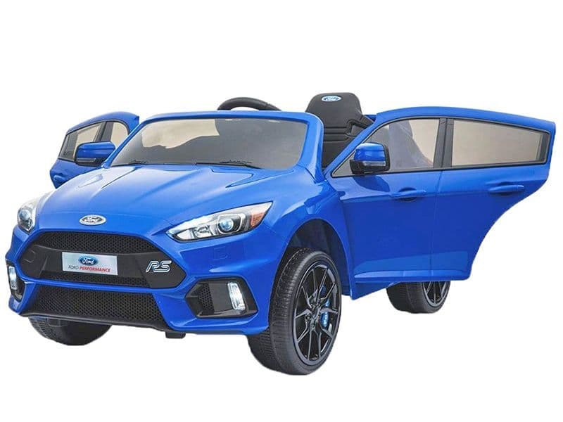 Ford Focus RS Sports Car Blue | Kids Sit & Ride-in Toy 12 Volt Electric ...