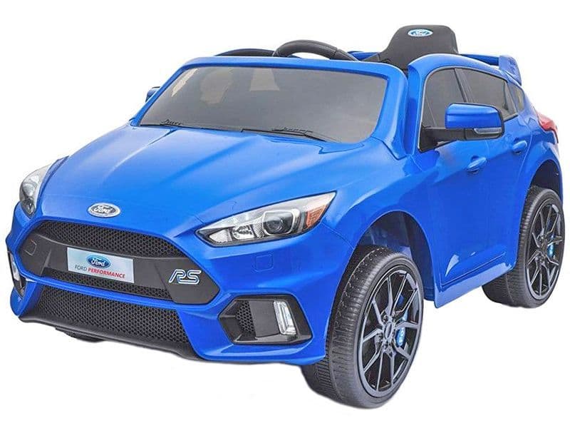 Ford Focus RS Sports Car Blue | Kids Sit & Ride-in Toy 12 Volt Electric ...