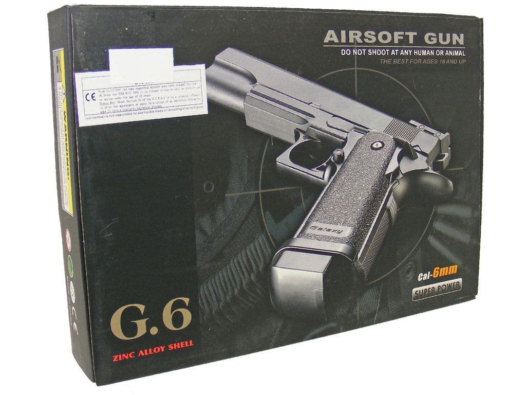 G6 BB gun M1911 spring airsoft pistol green 2 tone | Toy & Model