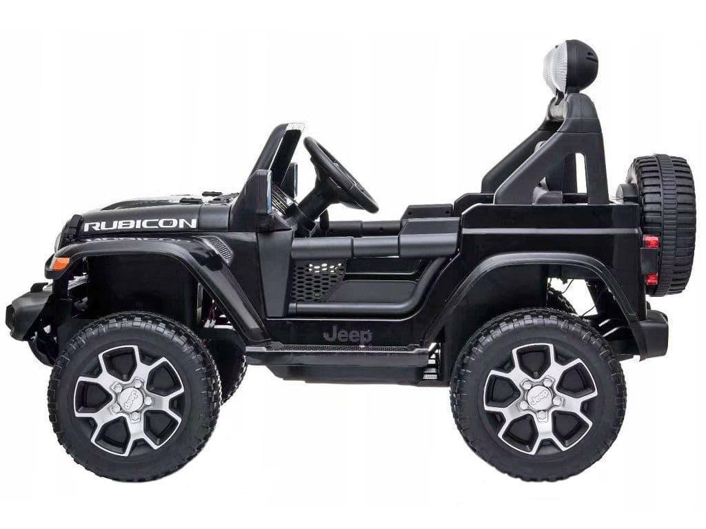 Jeep Wrangler Rubicon Black | Kids Sit In & Ride On Toy Car 12v ...