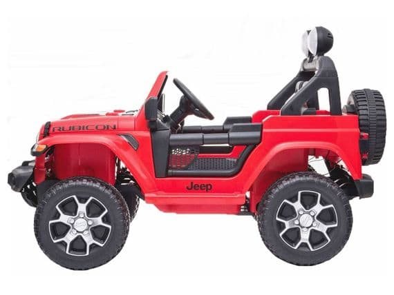 Jeep Wrangler Rubicon Red | Kids Sit In & Ride On Toy Car 12v Electric ...