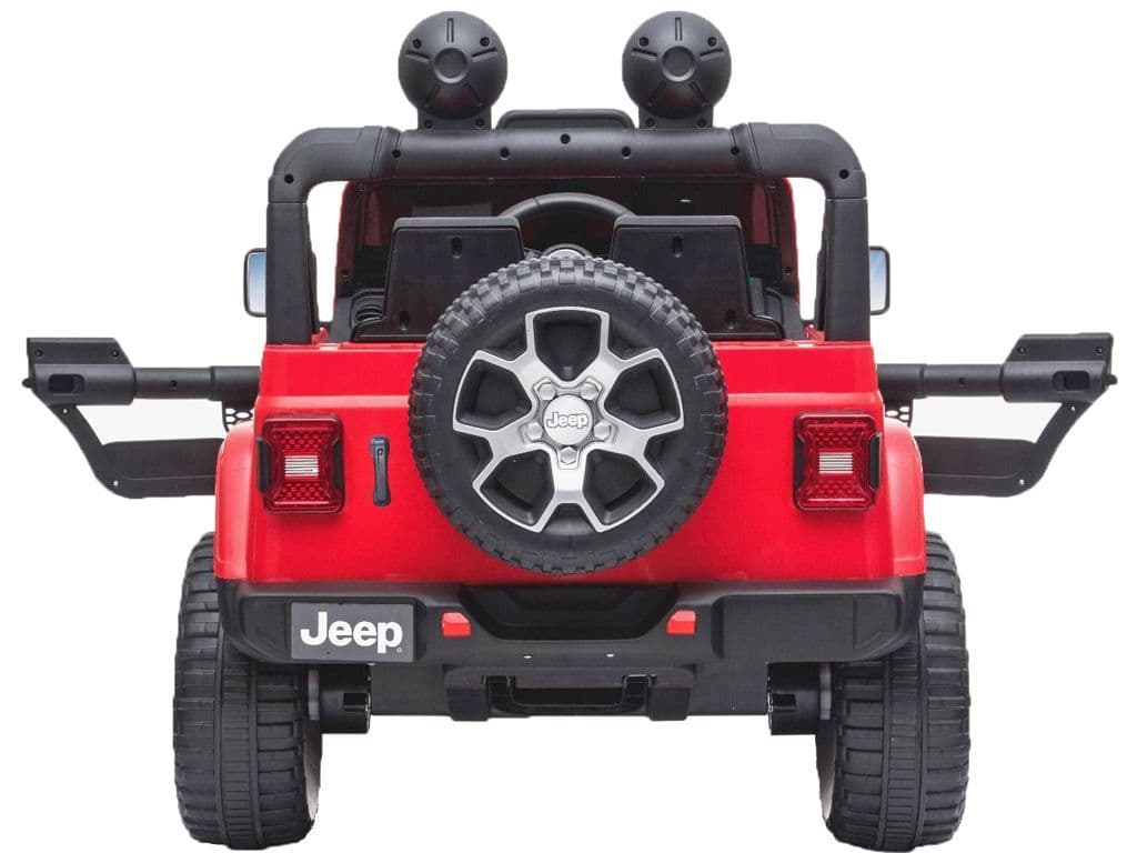 Jeep Wrangler Rubicon Red | Kids Sit In & Ride On Toy Car 12v Electric ...