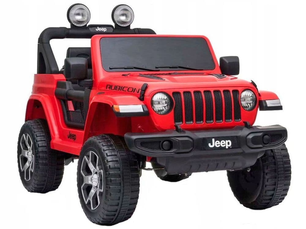 Jeep Wrangler Rubicon Red | Kids Sit In & Ride On Toy Car 12v Electric ...