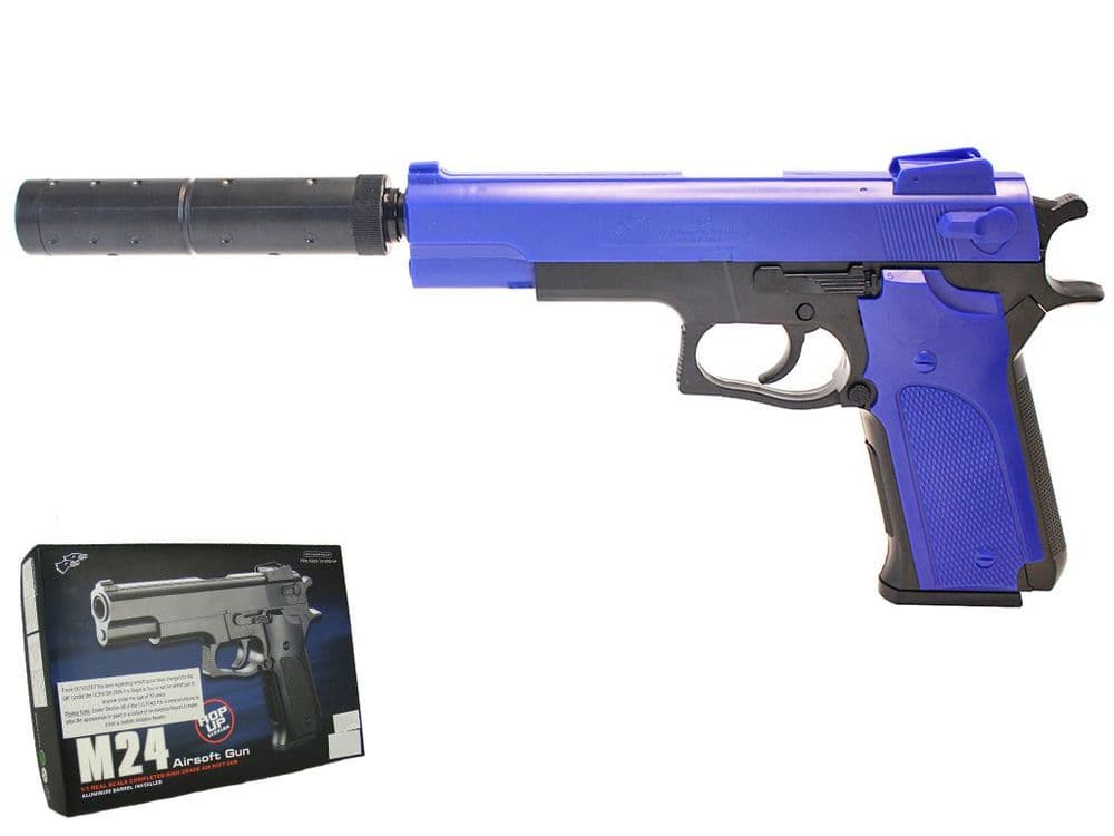 M24 BB gun Colt spring airsoft pistol black 2 tone | Toy & Model