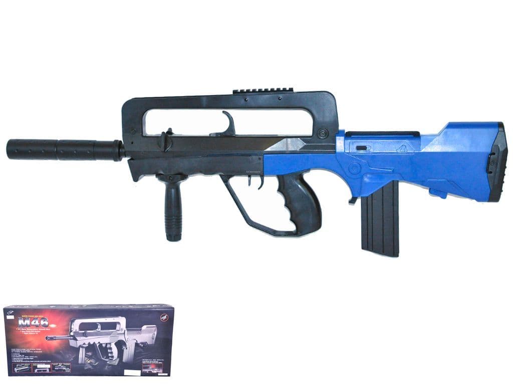 M46 BB gun Famas spring airsoft rifle black 2 tone | toy & model