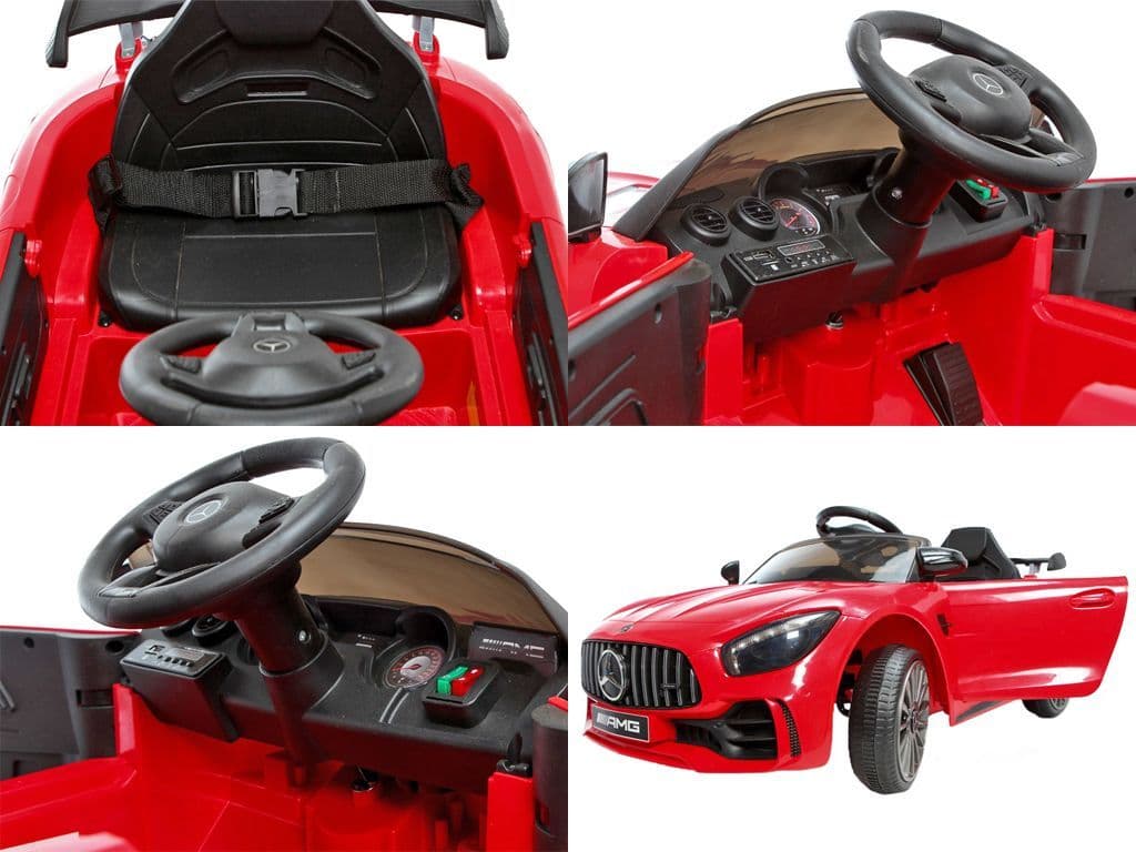 Mercedes Benz GTR Car Red | Kids Sit & Ride In Toy 12v Electric | TOYSHOPUK