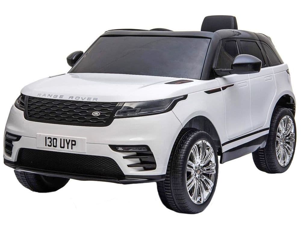 Range Rover Velar White | Kids Sit On & Ride In Toy Car 12v Electric ...