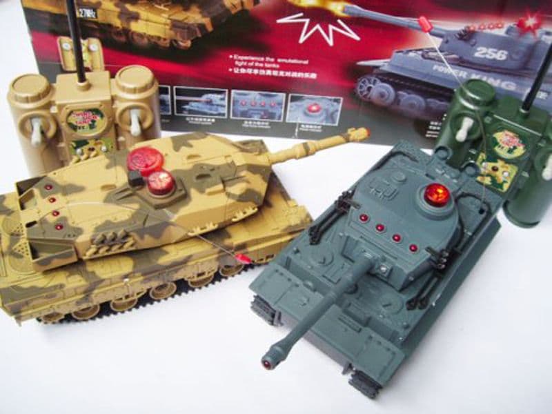 Radio controlled TANKS twin pack RC models military replica infra-red ...