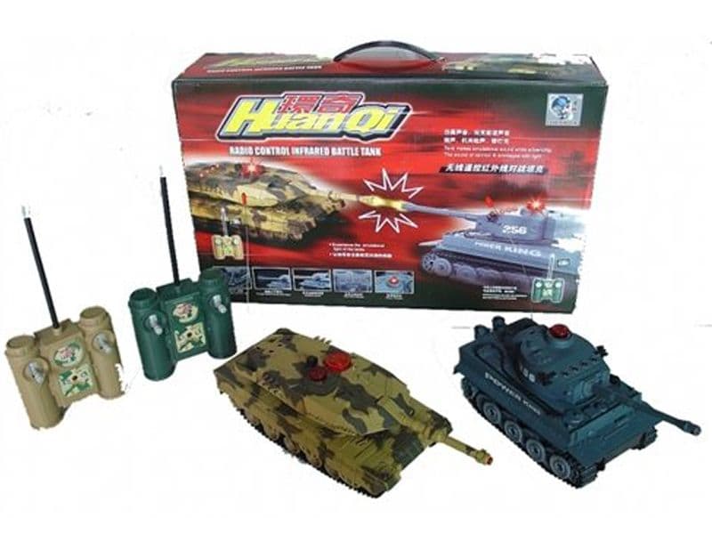 Radio controlled TANKS twin pack RC models military replica infra-red ...