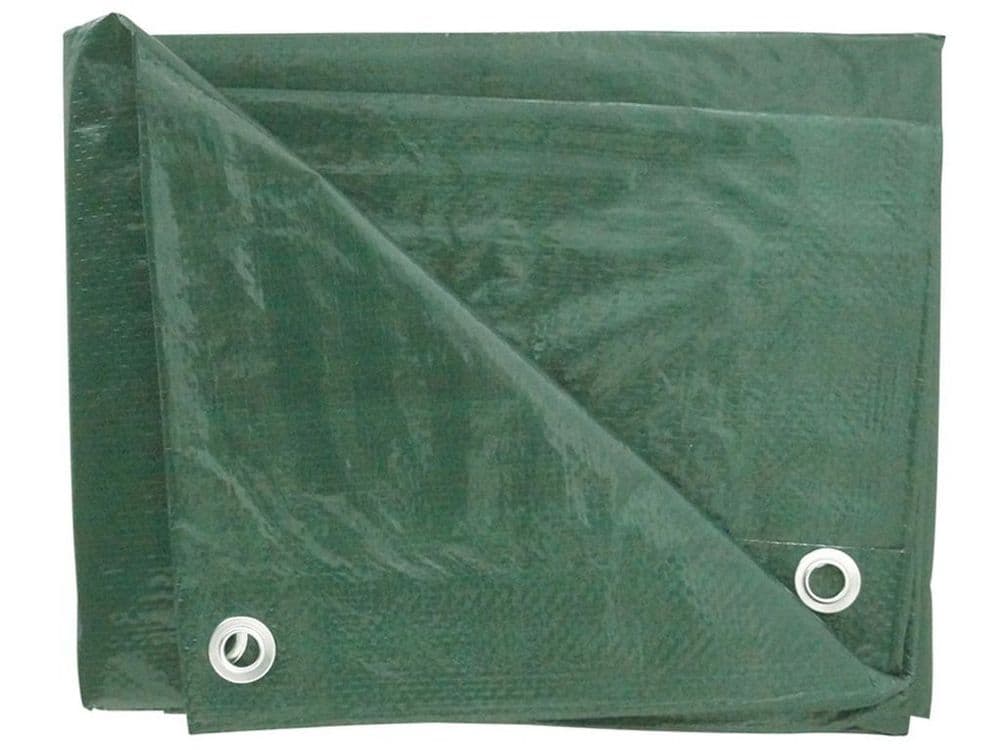 Olive Green Tarpaulin Groundsheet Woven 7 x 5ft | Toy & Model