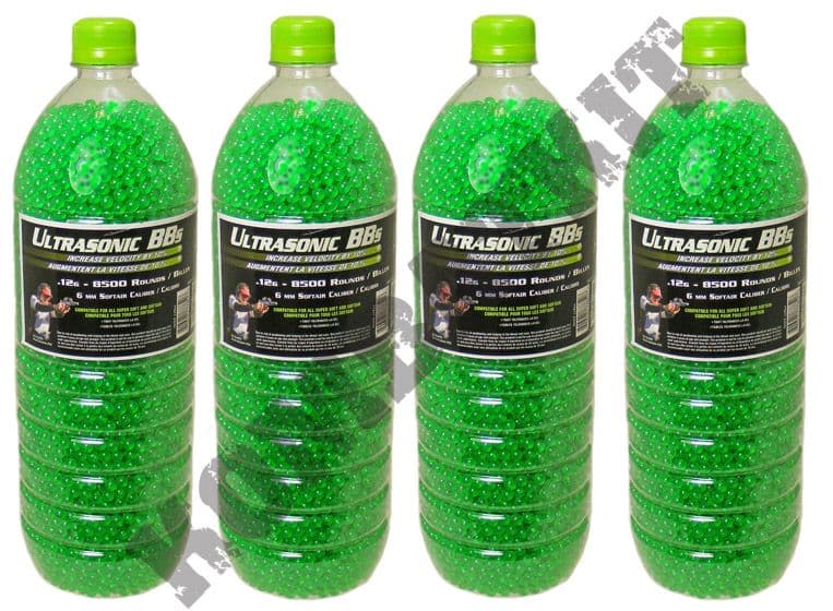 KOMBATKIT: Clear Green Polished Ammo Airsoft BB Gun Pellets