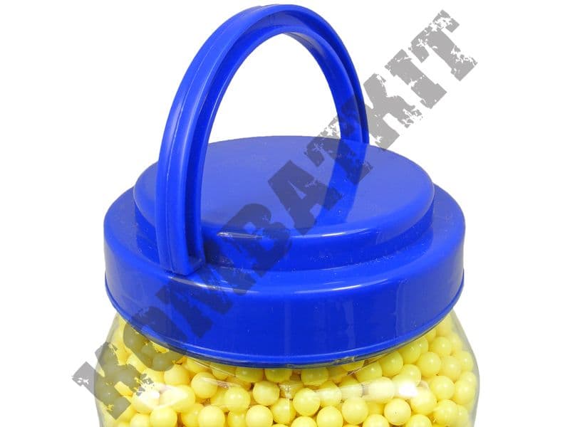 KOMBATKIT: 5000 x 6mm x 12g Yellow Colour Airsoft BB Gun Pellets in Tub