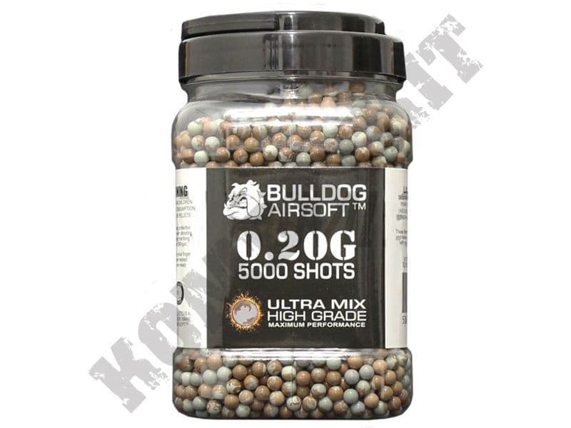 BB gun pellets airsoft ammo urban mil-sim colour polished 5000 x 20g x ...