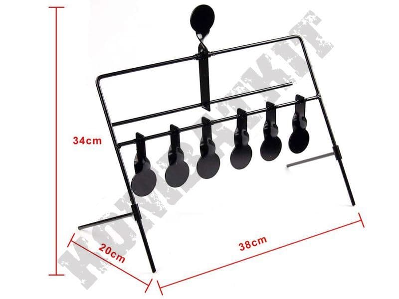 7 Metal Auto Resetting Set Air BB Gun Target | Kombatkit