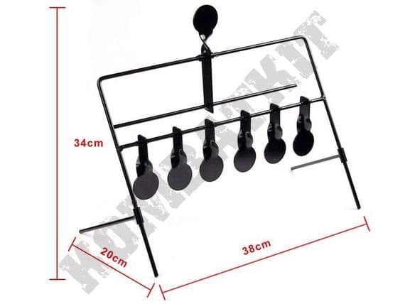 7 Metal Auto Resetting Set Air BB Gun Target | Kombatkit
