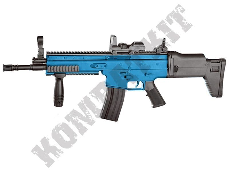 8902A BB Gun Scar Spring Airsoft Rifle Black 2 tone | Kombatkit