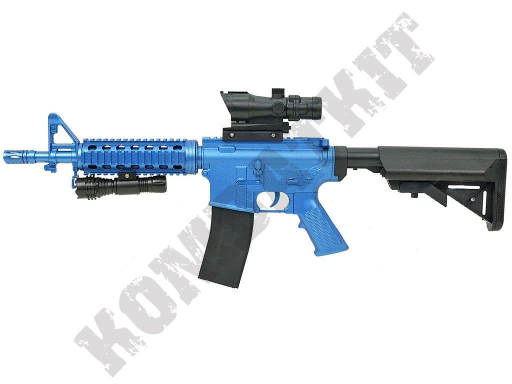 8907A BB Gun M4 Spring Airsoft Rifle Black 2 Tone | Kombatkit