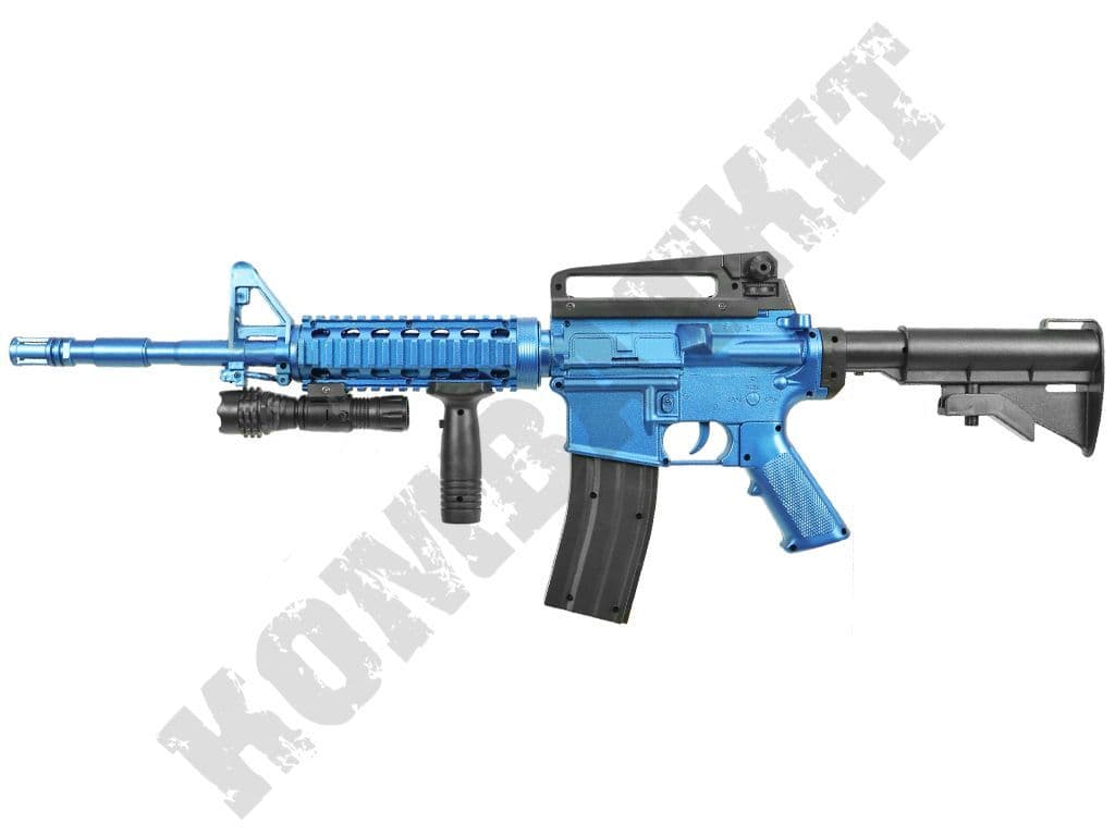 8909A BB Gun M4 Spring Airsoft Rifle Black 2 Tone | Kombatkit