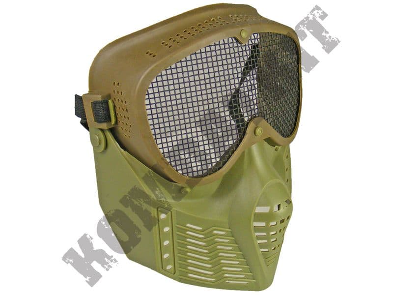 KOMBATKIT: Airsoft BB Gun full face safety mask with metal mesh eye ...
