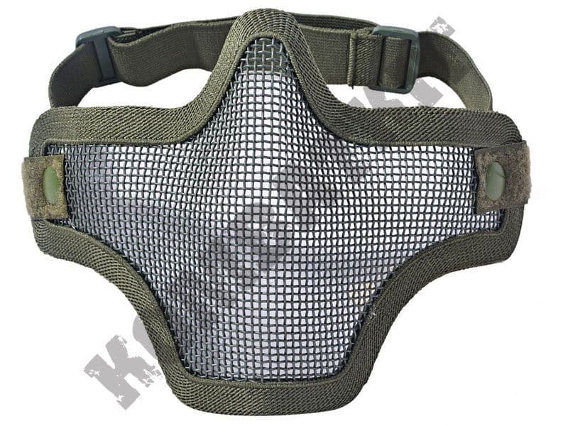 KOMBATKIT: metal steel wire mesh mask for airsoft lower half face ...